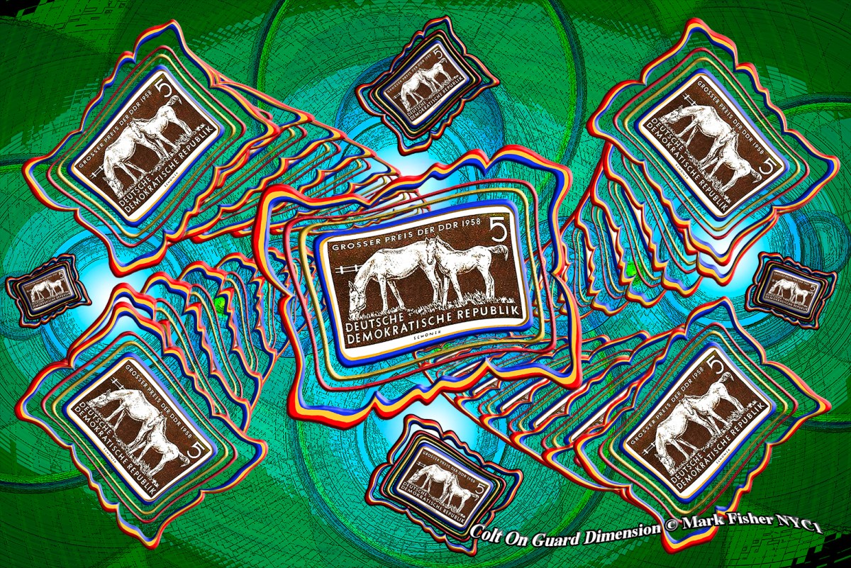 Colt On Guard Dimension • Mark Fisher Photos • DDR Postal Cinderella ...